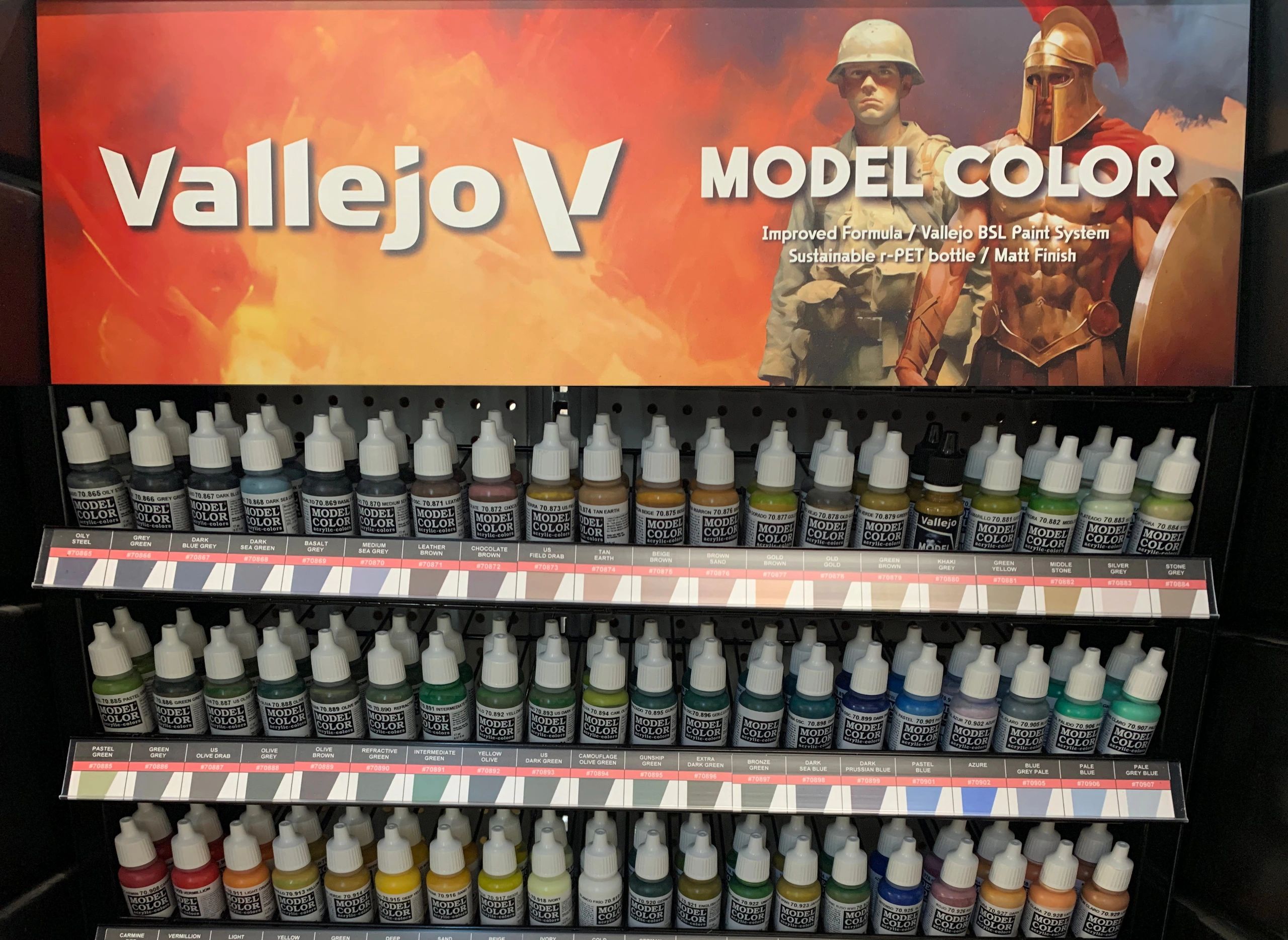 Wow The Complete Line Of Vallejo Paints Sprays And Brushes